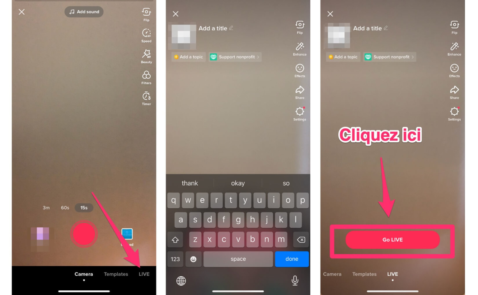 Comment faire un live sur TikTok