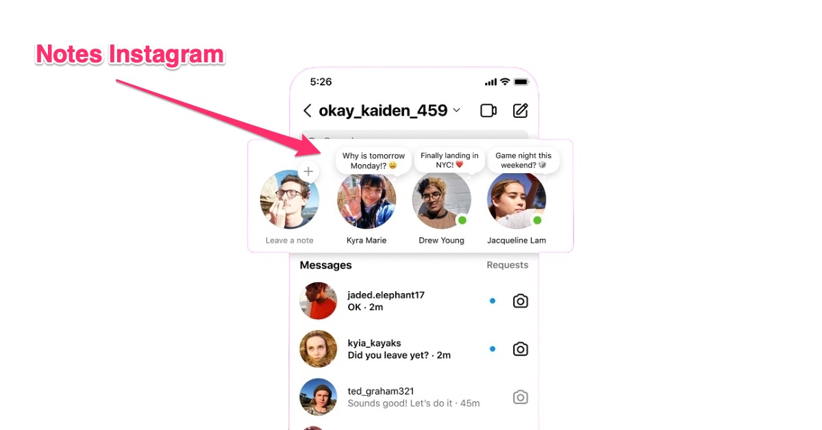 Comment avoir les notes sur Instagram